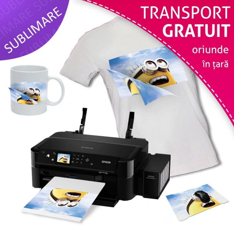 Imprimanta Epson L810 cu cerneala de sublimare si sistem CISS