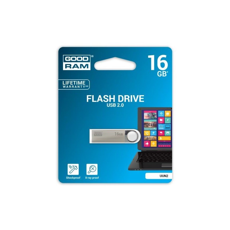 Stick memorie 16GB Flash Drive USB 2.0, shockproof, x-ray proof, Good Ram