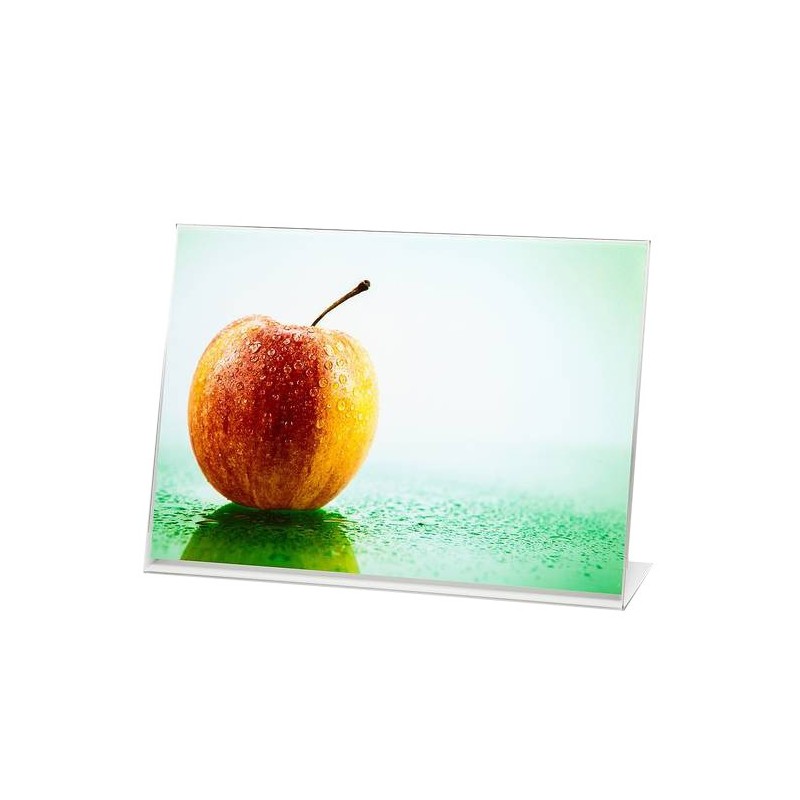 Rama foto plexiglas, format A4, landscape, suport de birou tip L ...