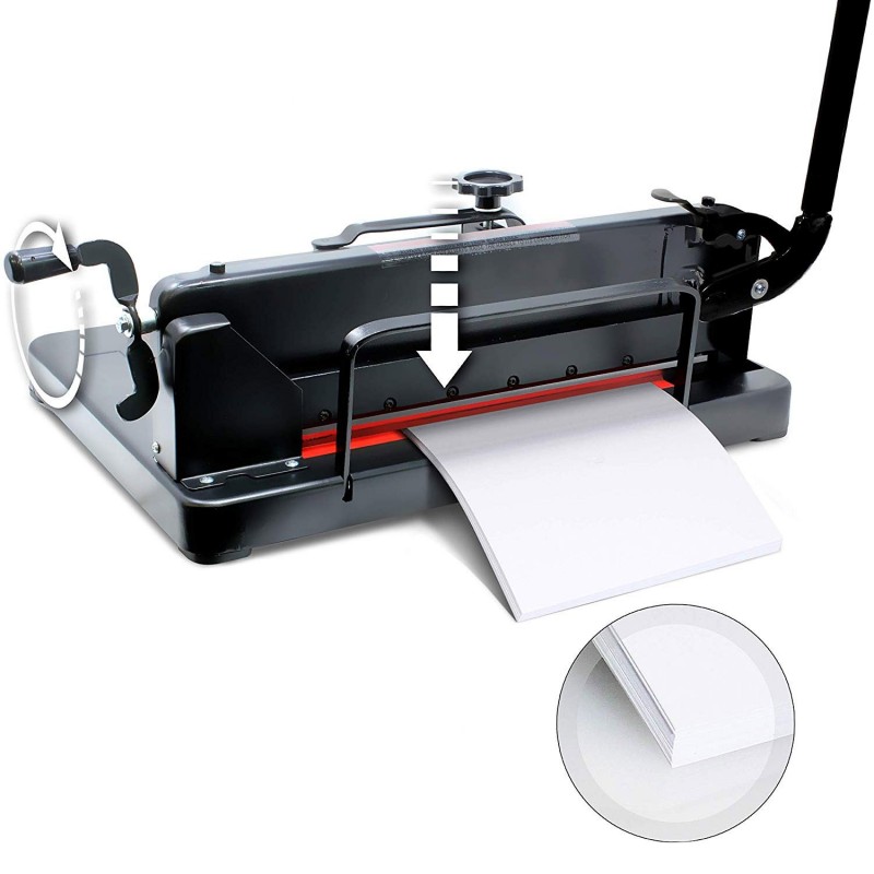 Ghilotina manuala profesionala A4, 400 coli, heavy duty, ghidaj ...