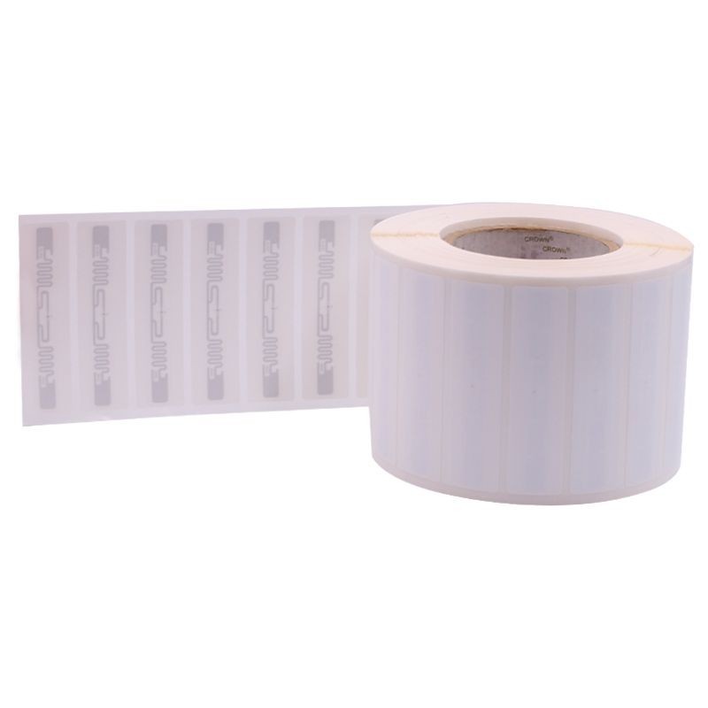 Eticheta UHF RFID autoadeziva 73.5x21 mm, cu Chip, transfer termic ...