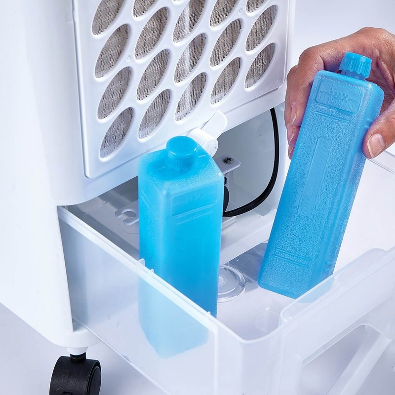 Racitor de aer 80W, rezervor apa incorporat 3L, 3 trepte, lamele ...