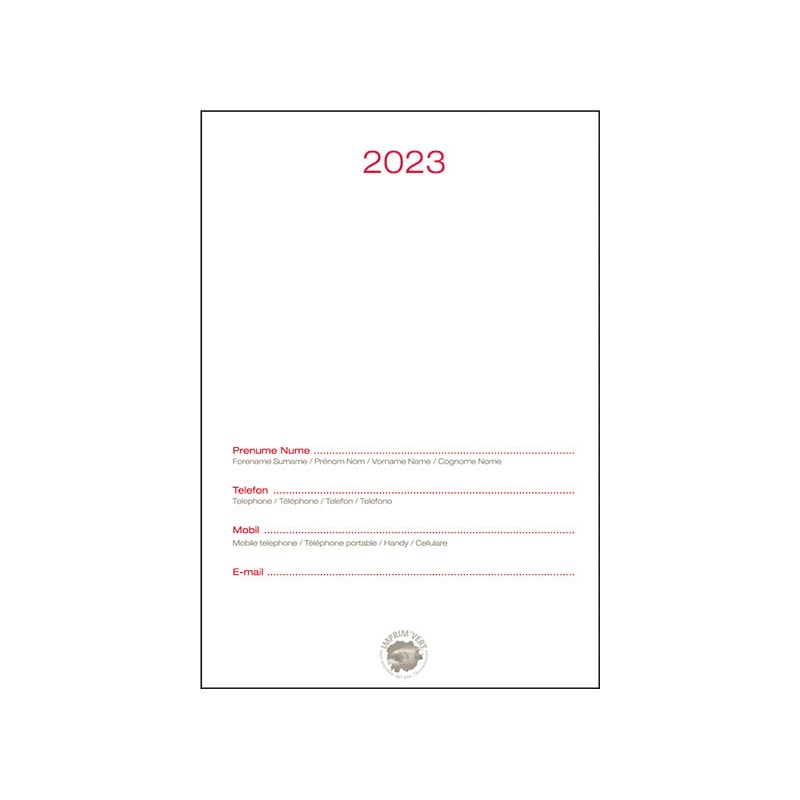 Agenta format A5, datata zilnic, semn de carte, coperta verde buretata