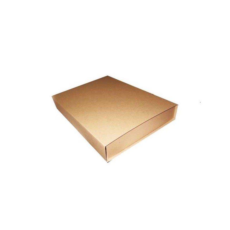 Cutie carton pentru carte, 260x175x70 mm, natur, microondula E 360 g/mp