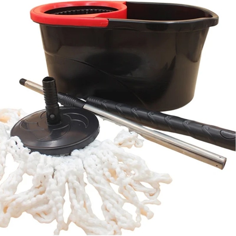 Mop rotativ cu galeata, 360 de grade, maner telescopic reglabil