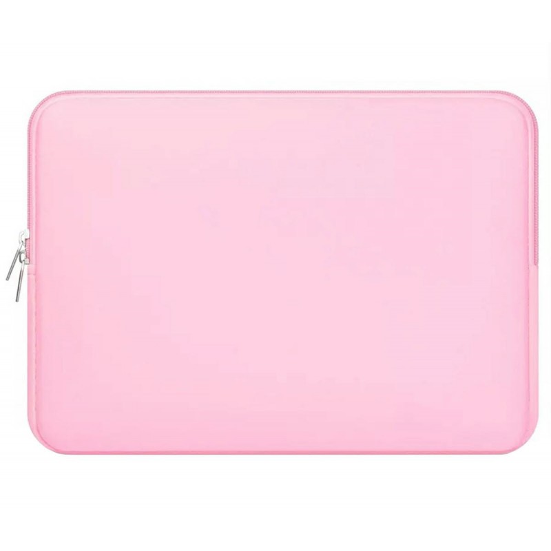 Geanta roz pentru laptop, 17inch, inchidere fermoar, 42 x 30 x 1,5cm