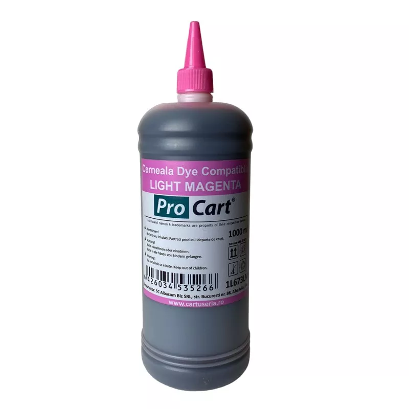 Cerneala Dye compatibila Epson L673, XXL, Light Magenta