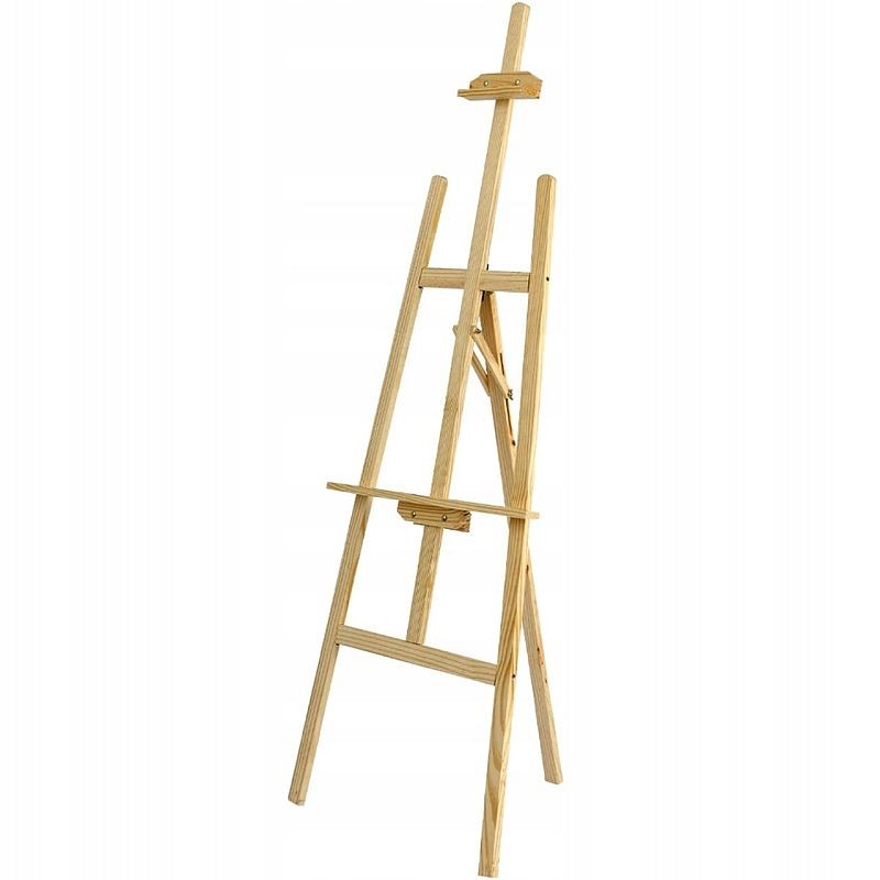 Sevalet pictura din lemn, inaltime reglabila, 139 x 56 x 75 cm