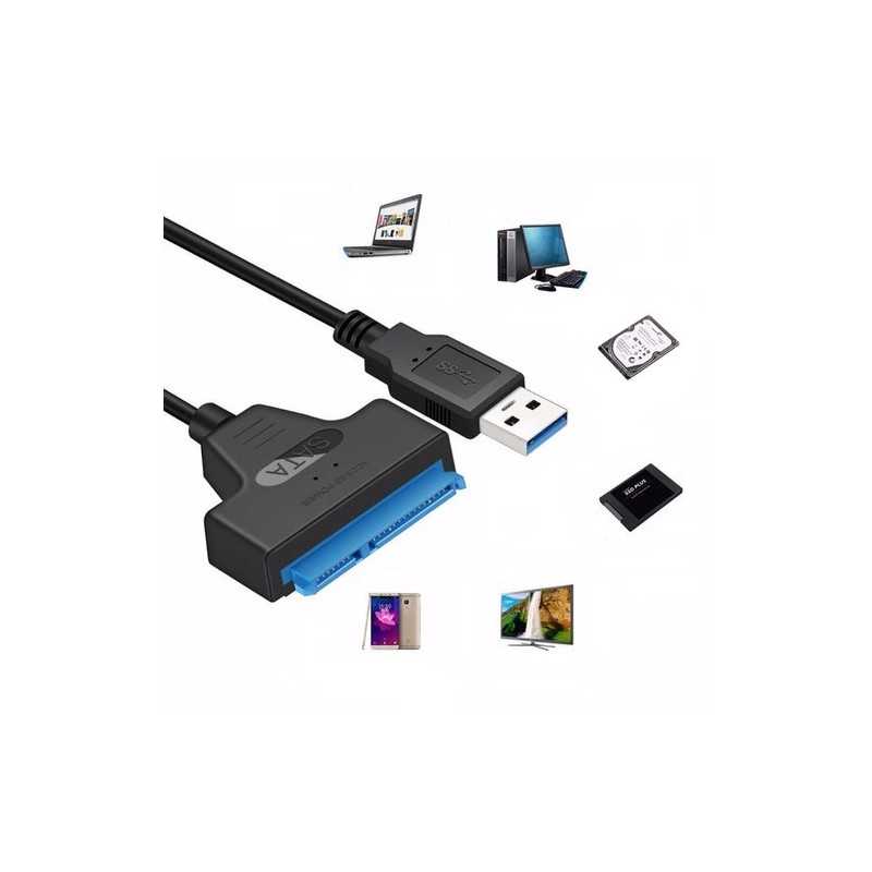 Adaptor USB la SATA 3.0 Plug & Play, HDD, SSD 2,5 inch, 6 Gb/s