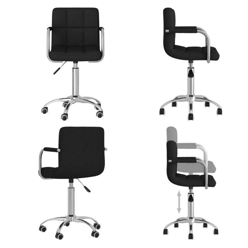 Scaun de conferinta sau birou, ergonomic, velur, reglabil, manere cromate