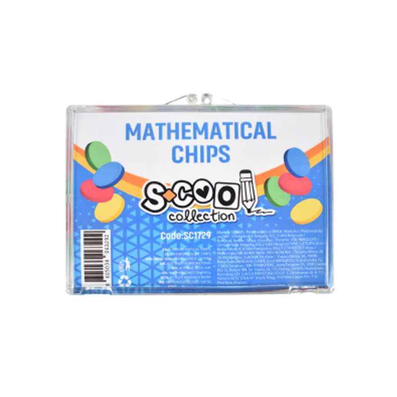 Set jetoane colorate pentru adunare si scanere, 2 cm, PVC